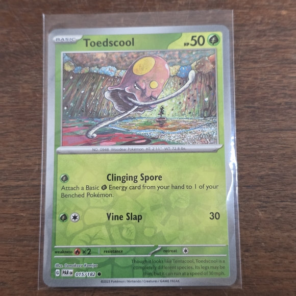Pokemon | Toys | Pokemon Toedscool Reverse Holo 5 Paradox Rift 15182 ...